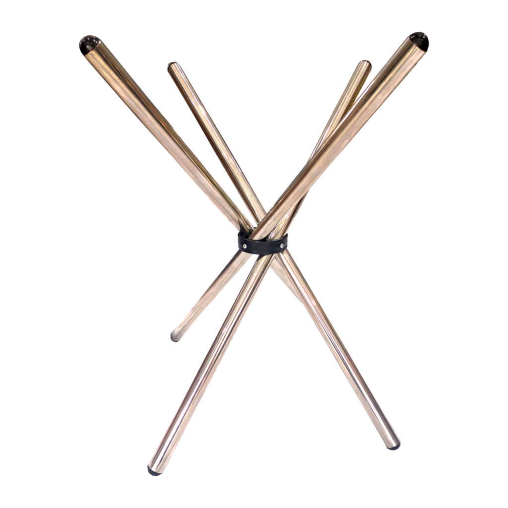 Ergodynamic™ GT-8080S Chopstick Table 80x80cm square top tempered glass ...