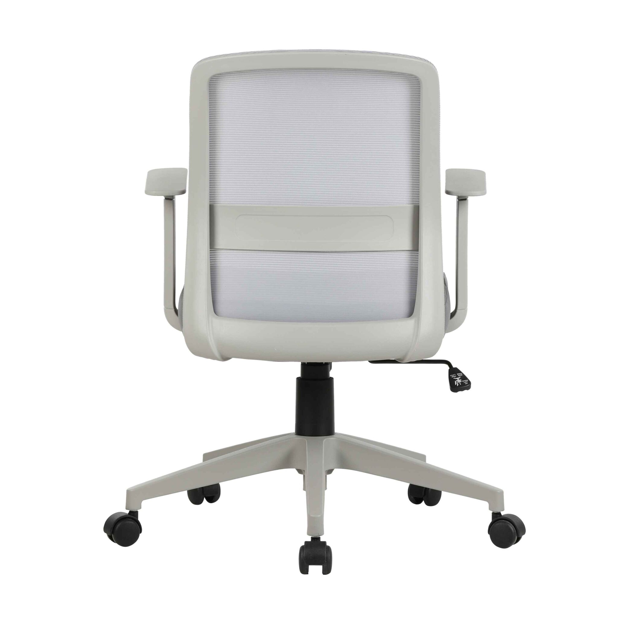 Ergodynamic AGENT DLX GRY Mid-back Office Chair, 300mm Nylon Star base ...