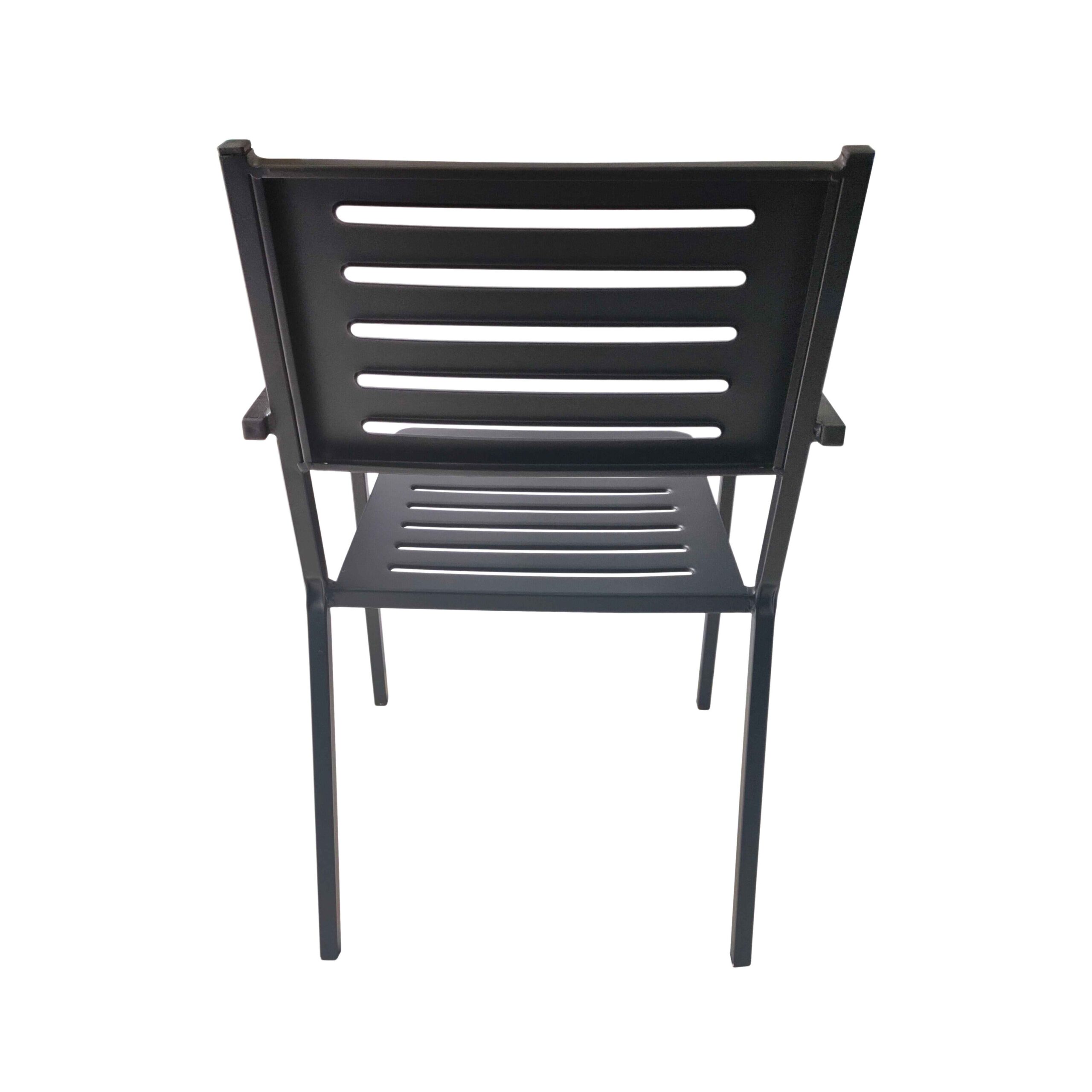 Sumo BIGBUCKS BLK All Steel Cafe Chair, Powder Coated Steel Frame ...